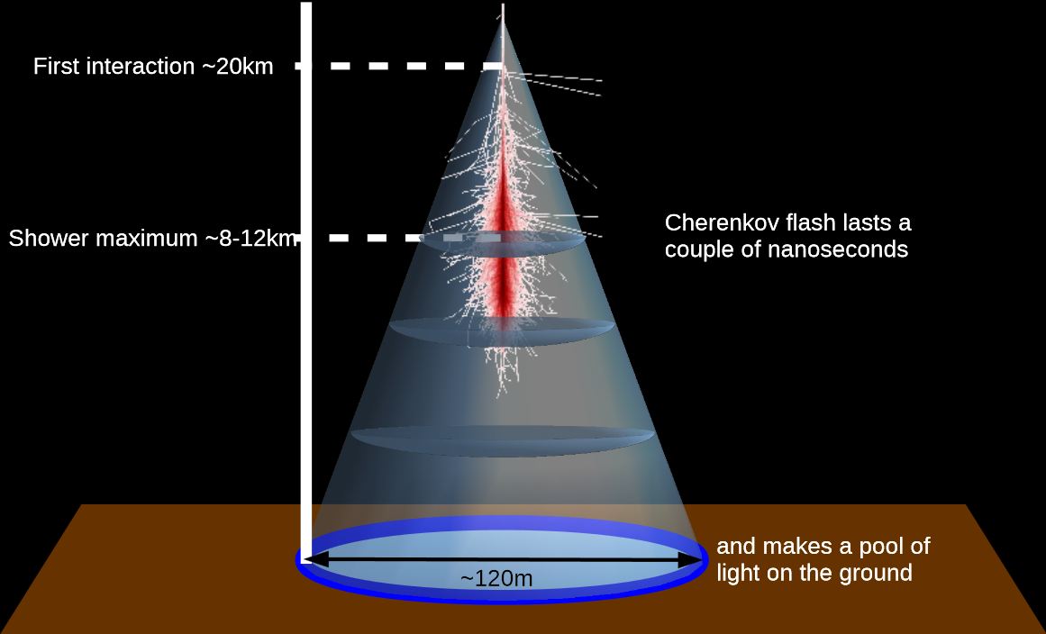 Cherenkov-flash-diagram | Physique & Réussite